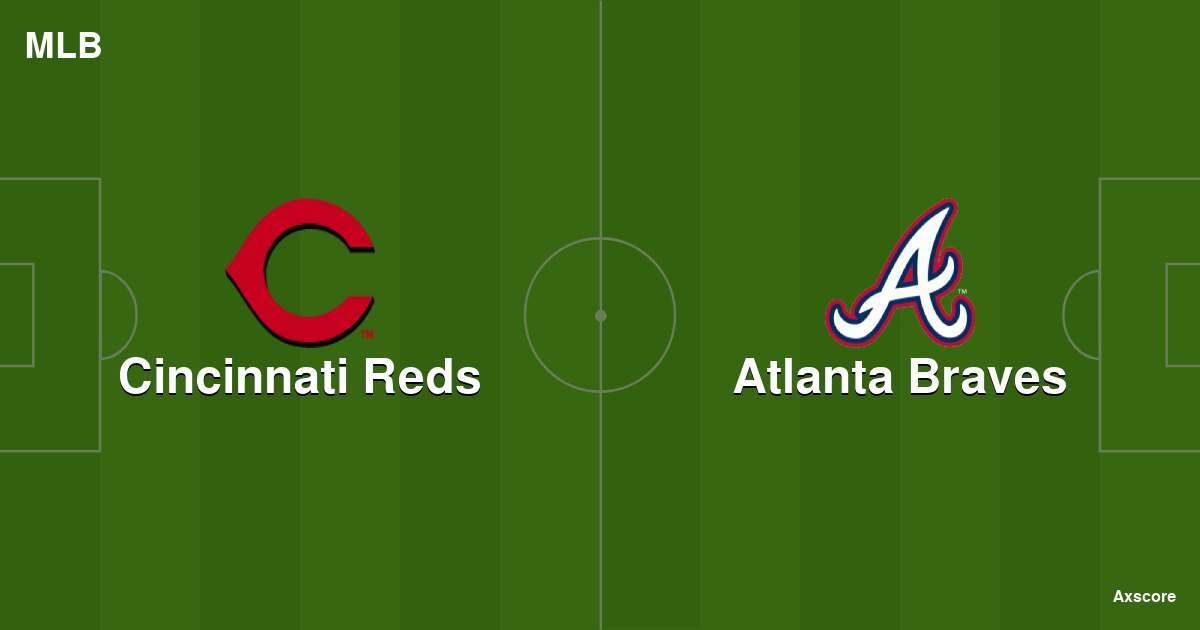 Axscore | Cincinnati Reds vs Atlanta Braves livestream, H2H and lineups ...
