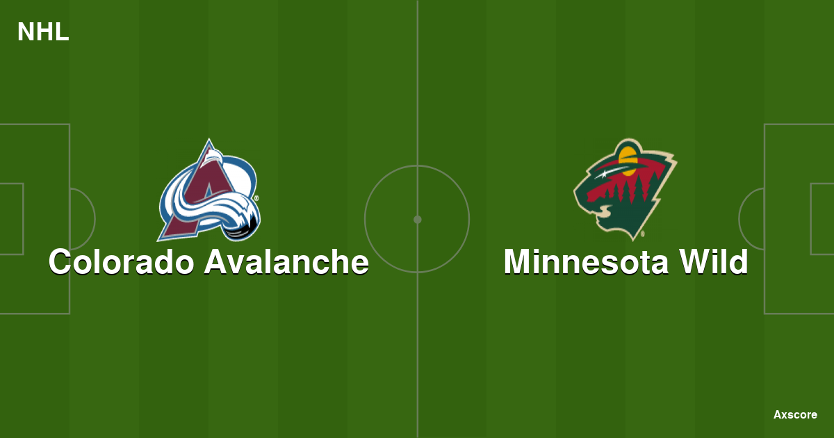 Axscore | Colorado Avalanche vs Minnesota Wild livestream, H2H and ...