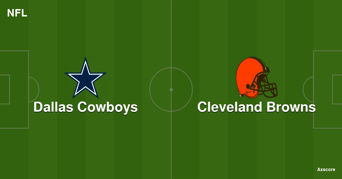 Axscore | Dallas Cowboys vs Cleveland Browns livestream, H2H and lineups 08-09-2024