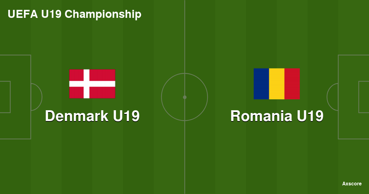 Axscore | Denmark U19 0:0 Romania U19 livestream, H2H and lineups 19-06 ...