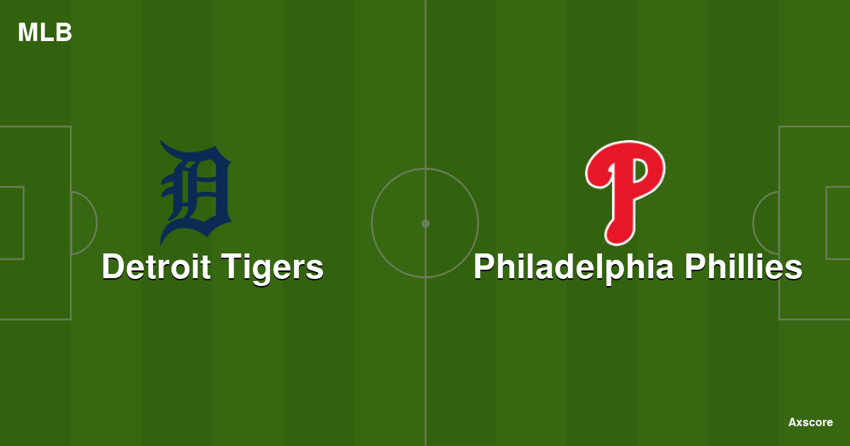 Axscore | Detroit Tigers vs Philadelphia Phillies livestream, H2H and ...