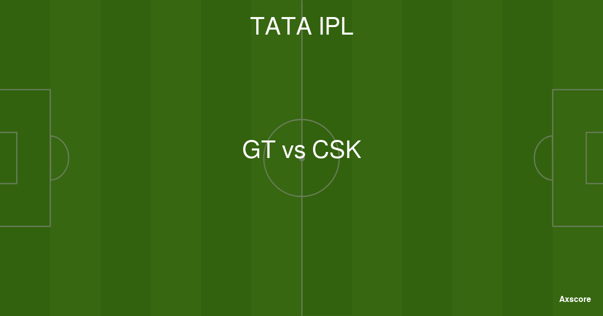Axscore | GT vs CSK livestream, H2H and lineups 10-05-2024 Axscore | GT vs CSK livestream, H2H and lineups 10-05-2024