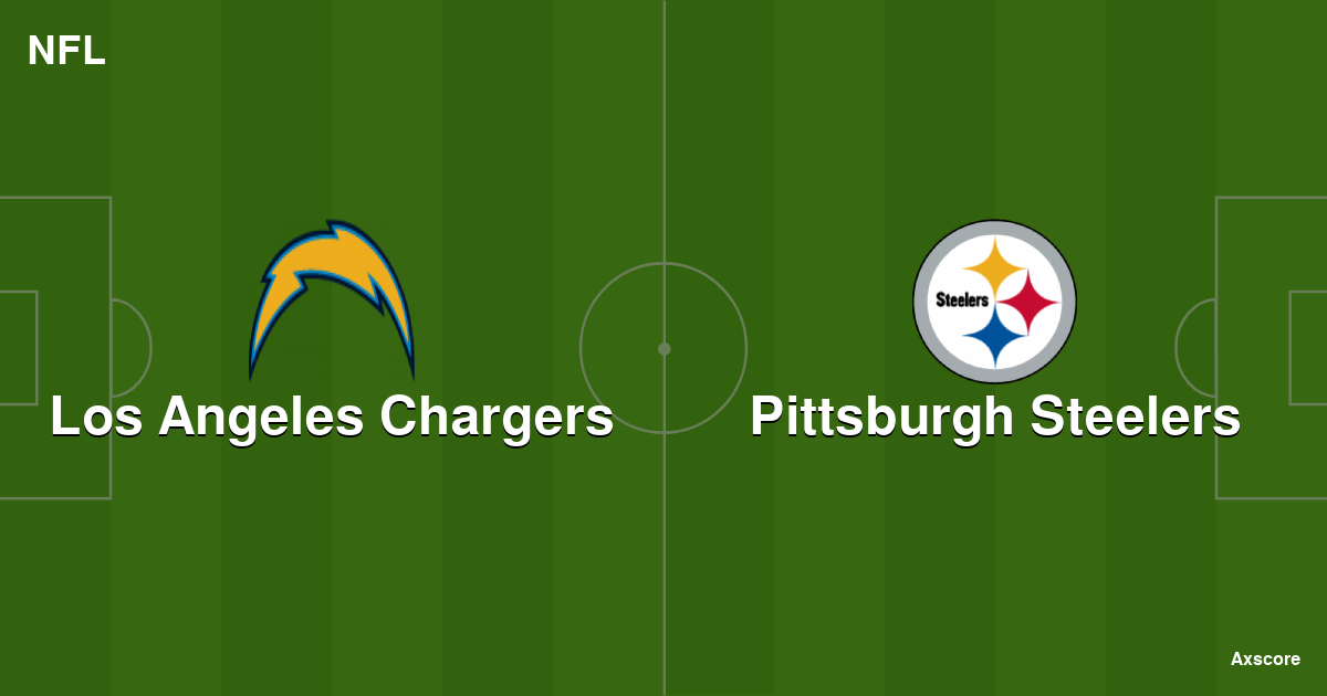 Axscore | Los Angeles Chargers vs Pittsburgh Steelers livestream, H2H ...