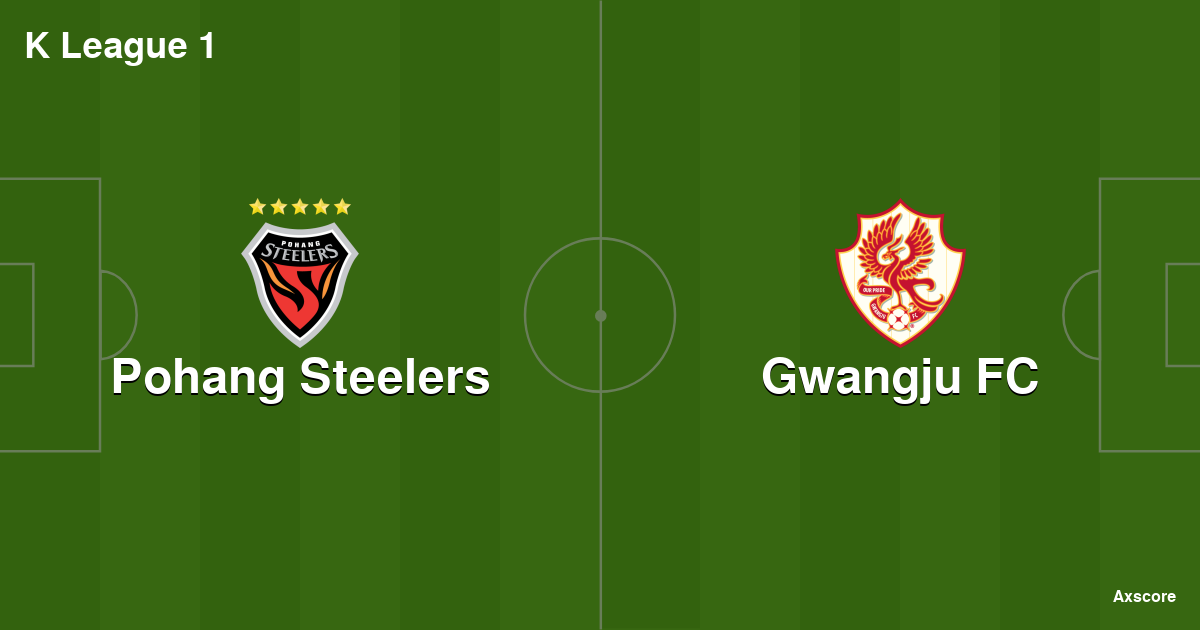 Axscore | Pohang Steelers 0:0 Gwangju FC livestream, H2H and lineups 18-05-2025