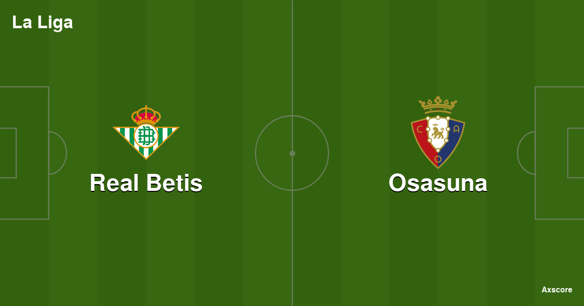 Axscore | Real Betis 0:0 Osasuna livestream, H2H and lineups 11-05-2025