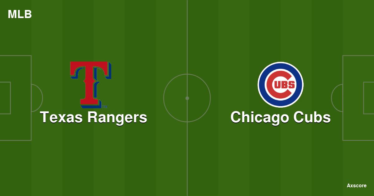 Axscore | Texas Rangers vs Chicago Cubs livestream, H2H and lineups 09 ... Axscore | Texas Rangers vs Chicago Cubs livestream, H2H and lineups 09 ...