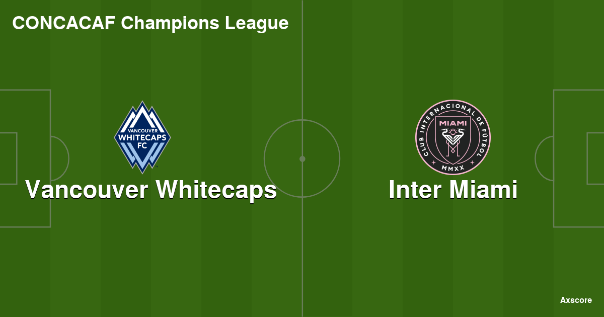 Axscore | Vancouver Whitecaps 0:0 Inter Miami livestream, H2H and ...