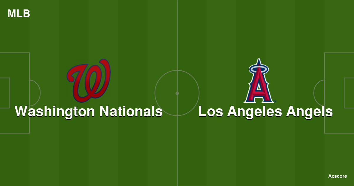 Axscore | Washington Nationals vs Los Angeles Angels livestream, H2H ...