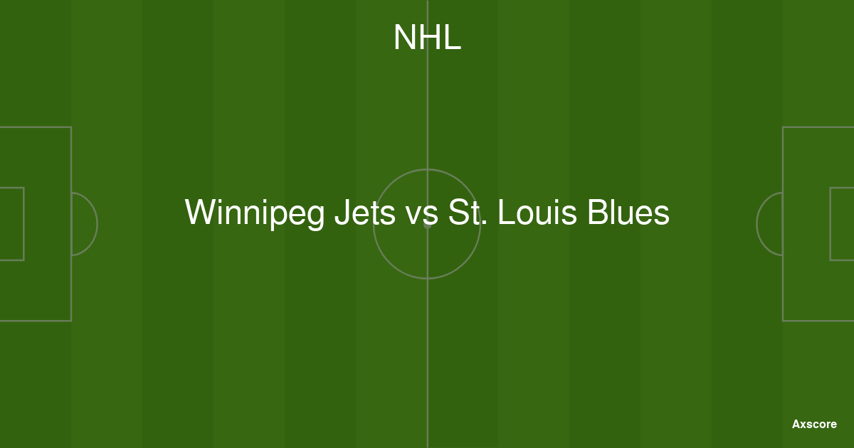 Axscore | Winnipeg Jets vs St. Louis Blues livestream, H2H and lineups ...